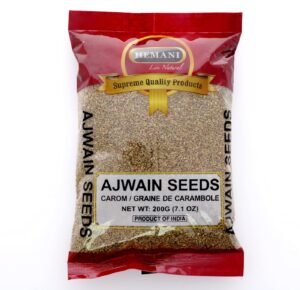 carom seed - ajwain seeds 200g (7.1 oz) - for cooking & ayurvedic medicine - product of india