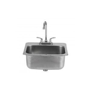 bull large stainless steel sink (bg-12391), 19x17-inches