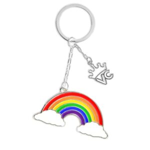 velvet caviar keychains (rainbow)