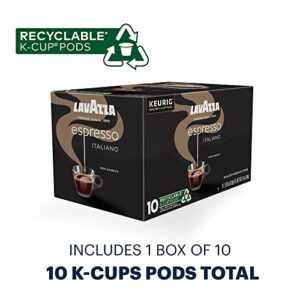 Lavazza Espresso Italiano Single-Serve Coffee K-Cups for Keurig Brewer, Medium Roast, 100% Arabica, Value Pack, 10 Count (Pack of 6) (Packaging May Vary)