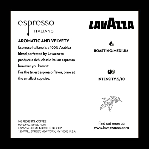 Lavazza Espresso Italiano Single-Serve Coffee K-Cups for Keurig Brewer, Medium Roast, 100% Arabica, Value Pack, 10 Count (Pack of 6) (Packaging May Vary)