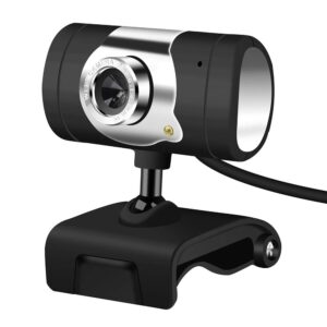 Aguoxing HD Webcam Web Camera Video, 360 Degrees HD Camera Digital USB Video Recorder with Mic Microphone Clip-on for Streaming, Chatting Webinars Gaming Distance Learning