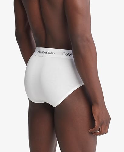 Calvin Klein Men's Cotton Stretch 3-Pack Brief, 3 White, L