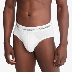 Calvin Klein Men's Cotton Stretch 3-Pack Brief, 3 White, L