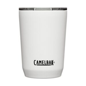 camelbak horizon 12oz tumbler - insulated stainless steel - tri-mode lid - white