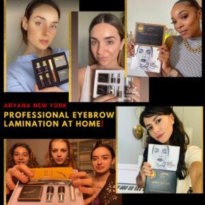 ARYANA NEW YORK Eyebrow Lamination Kit | At Home DIY Brow lamination | Instant Professional Lift For Fuller Eyebrows | Brow Brush And Micro Brushes Added