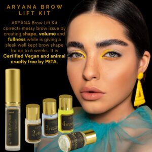 ARYANA NEW YORK Eyebrow Lamination Kit | At Home DIY Brow lamination | Instant Professional Lift For Fuller Eyebrows | Brow Brush And Micro Brushes Added