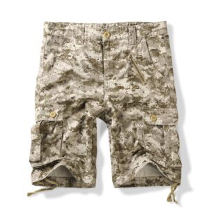 ochenta men's camo cargo shorts with 6 pockets casual military work outdoor wear camo s 38