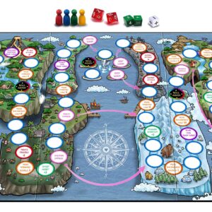 Mathemagical World - Addition & Subtraction Math Board Game for Kids, 2-4 players, Ages 5+ and Perfect for Homeschool, Kindergarten, Pre-k, and Gifted & Talented Prep