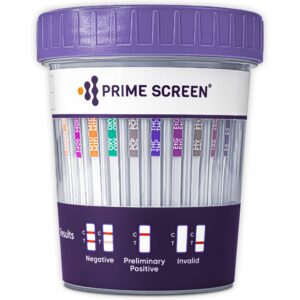 prime screen urine drug test compact cup 16 panel kit (amp,bar,bup,bzo,coc,mamp,mdma,mop/opi,mtd,oxy,pcp,thc, etg, fty, tra, k2) -cdoa-9165eftk (5)