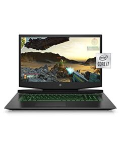 hp pavilion gaming laptop 17-inch, intel core i7, nvidia geforce gtx 1660 ti with max-q, 16 gb ram, 256 gb ssd, windows 10 home (17-cd1030nr, shadow black)