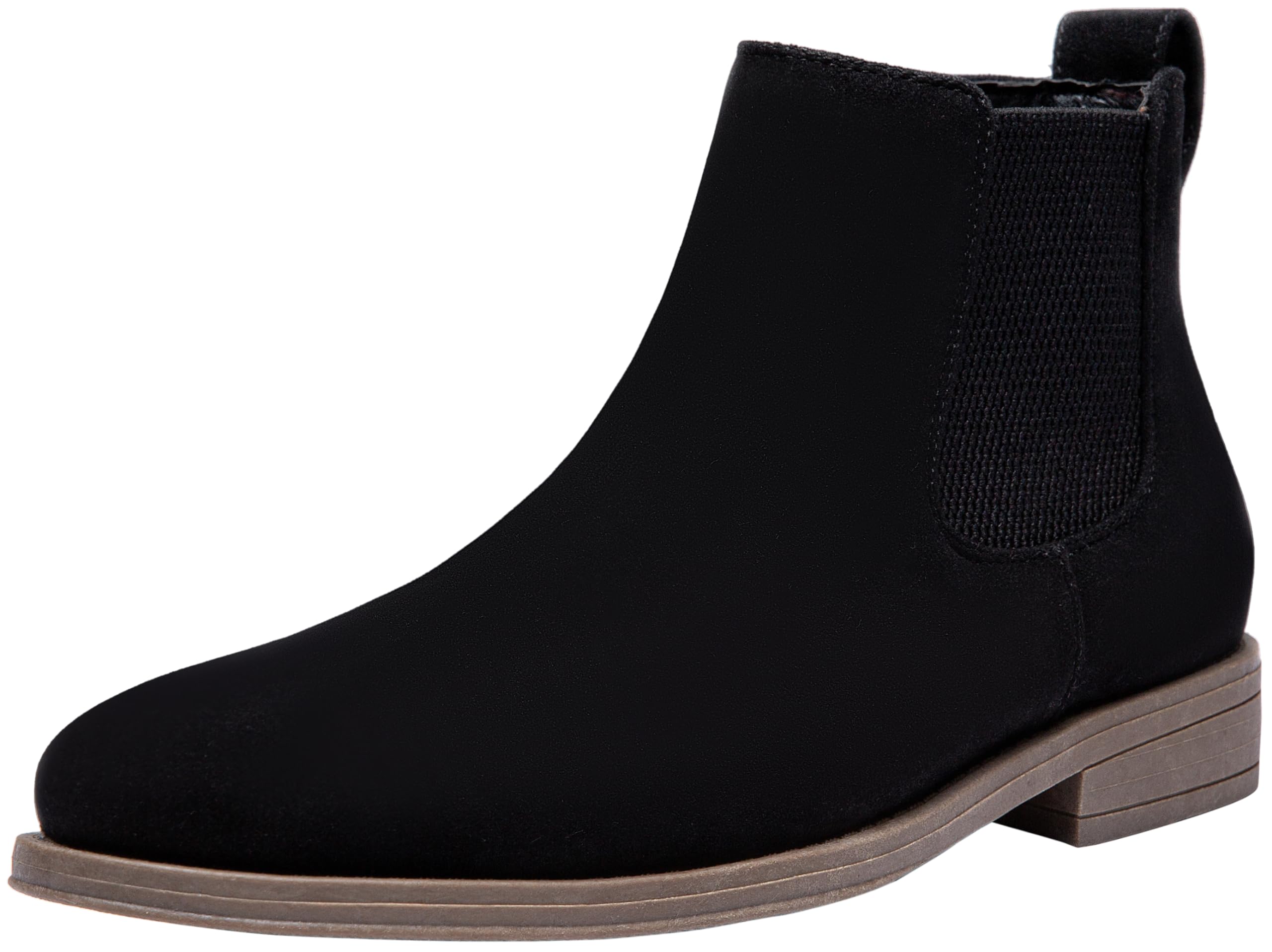 Jousen Men's Chelsea Boots Casual Suede Fall Ankle Boots Simple Style Boots for Men Size 10 (AMY658A Black 10)