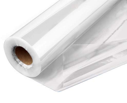 Purple Q Crafts Clear Cellophane Wrap Roll 16 Inches Wide 200 Feet Long Thick Cellophane Roll for Baskets Gifts Flowers Food Safe Cello Rolls. (16" x200')