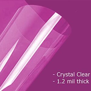 Purple Q Crafts Clear Cellophane Wrap Roll 16 Inches Wide 200 Feet Long Thick Cellophane Roll for Baskets Gifts Flowers Food Safe Cello Rolls. (16" x200')