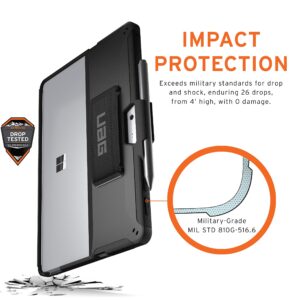 URBAN ARMOR GEAR UAG Designed for Microsoft Surface Go 4 / Surface Go 3 / Surface Go 2 / Surface Go Case 10.5" Scout w/Handstrap Rugged Military Drop Tested Protective Cover Black