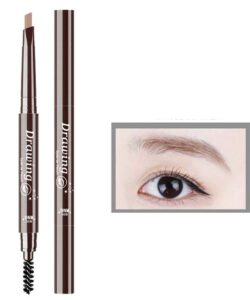 eyebrow pencil longlasting waterproof durable automaric liner eyebrow 5 colors to choose,natural eyebrows that last for a long time (light brown)