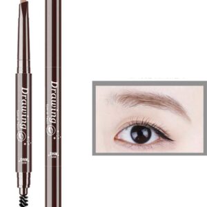 Eyebrow Pencil Longlasting Waterproof Durable Automaric Liner Eyebrow 5 Colors to Choose,Natural Eyebrows that Last For a Long Time (light brown)