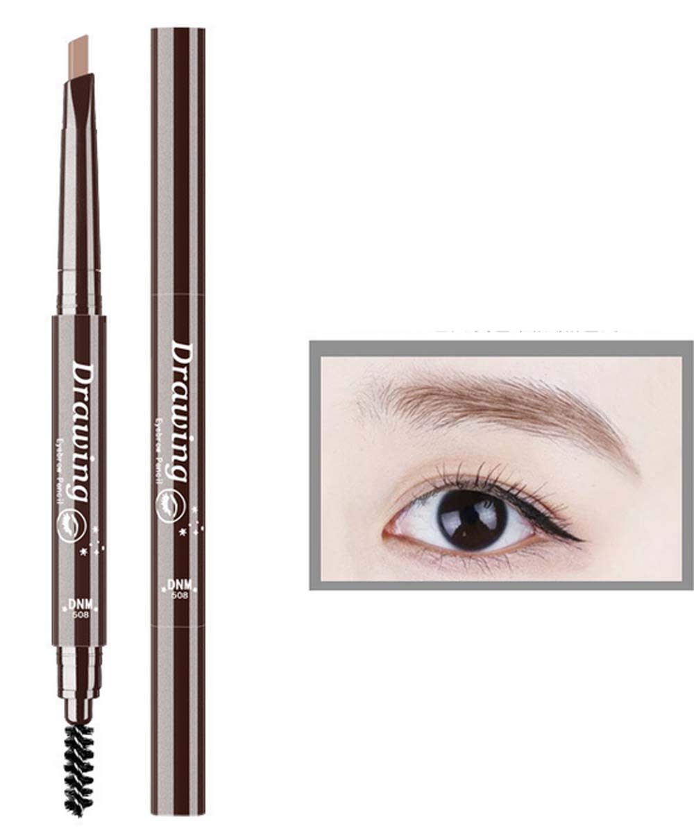 Eyebrow Pencil Longlasting Waterproof Durable Automaric Liner Eyebrow 5 Colors to Choose,Natural Eyebrows that Last For a Long Time (light brown)