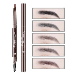 Eyebrow Pencil Longlasting Waterproof Durable Automaric Liner Eyebrow 5 Colors to Choose,Natural Eyebrows that Last For a Long Time (light brown)