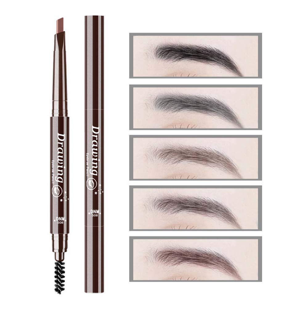 Eyebrow Pencil Longlasting Waterproof Durable Automaric Liner Eyebrow 5 Colors to Choose,Natural Eyebrows that Last For a Long Time (light brown)