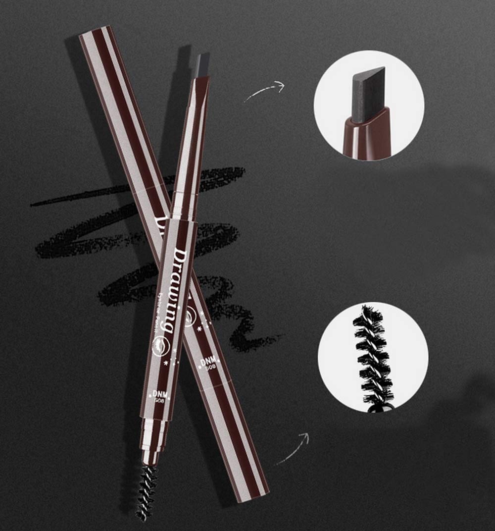 Eyebrow Pencil Longlasting Waterproof Durable Automaric Liner Eyebrow 5 Colors to Choose,Natural Eyebrows that Last For a Long Time (light brown)