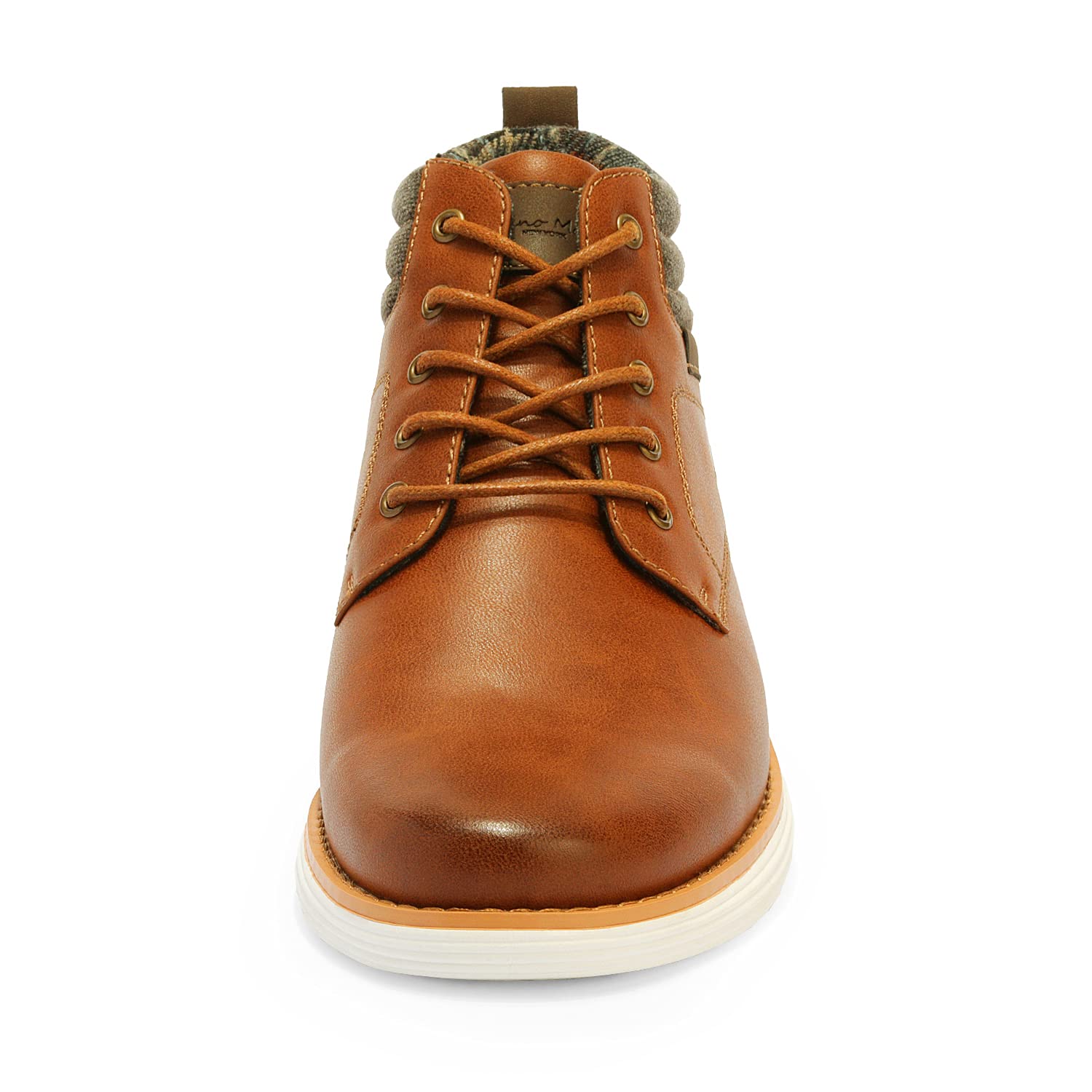 Bruno Marc Men's Mid Top Chukka Sneaker Lace Up Dress Boot Business Casual Shoes Tan Size 10.5 M US Grand-high