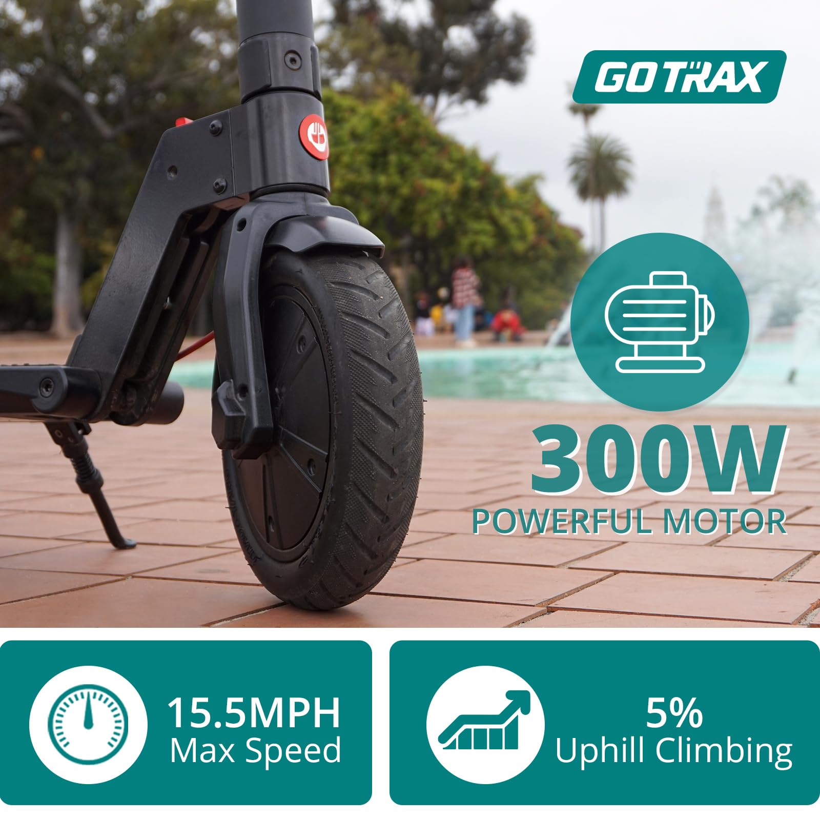 Gotrax XR Ultra Electric Scooter, 8.5" Solid Tire, Max 16 Mile and 15.5 Mph 300W Motor, LG Battery and Foldable Commuting Escooter for Adult Black