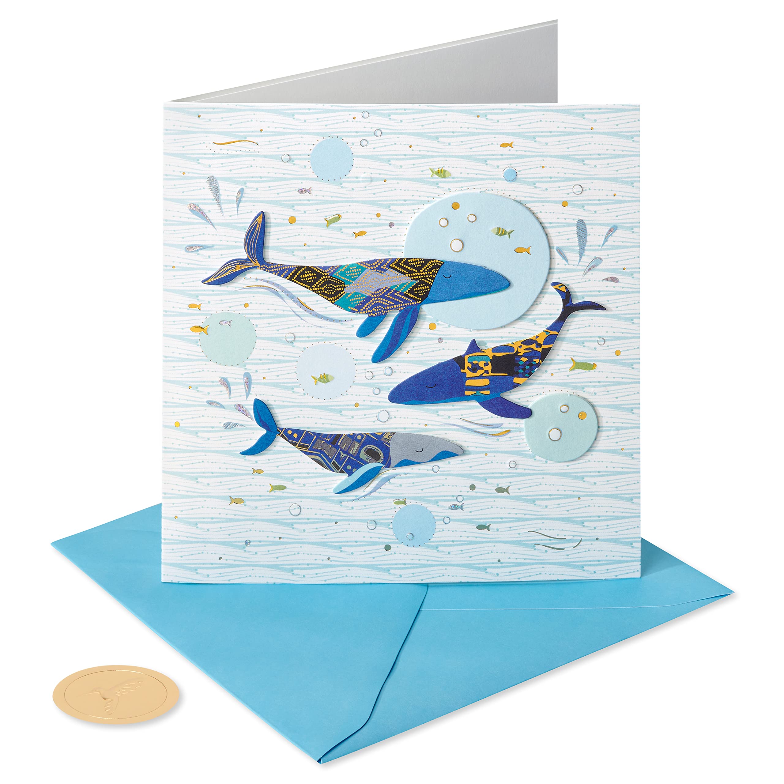 Papyrus Blank Card - Designed by House of Turnowsky (Whales)