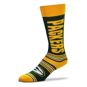 for bare feet nfl green bay packers unisex go team dress sock team color osfm