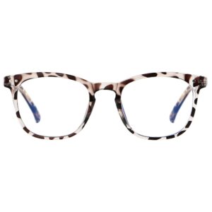 andwood blue light blocking glasses women men computer small face frame bluelight blocker teens square frame leopard