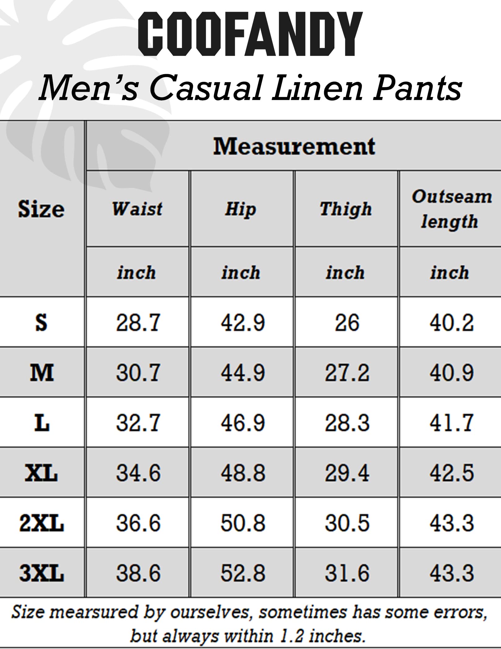 COOFANDY Linen Beach Pants for Men Casual Lightweight Summer Pants Drawstring Waistband Linen Trousers (Khaki, XXL)