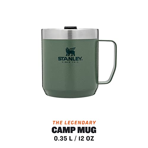 Stanley Classic Legendary Vacuum Insulated Tumbler-Stainless Steel Camp Mug, 1 Count (Pack of 1), Hammertone Green,354 milliliters