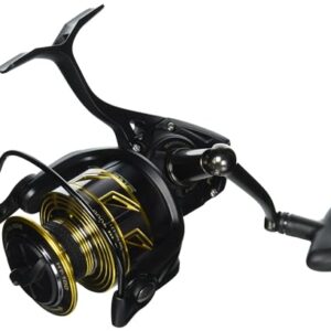 PENN Battle III Spinning Inshore Fishing Reel, HT-100 Front Drag, max of 15lb | 6.8kg, Made with Sturdy All-Aluminum Composition for Durability, 4000, Black and Red