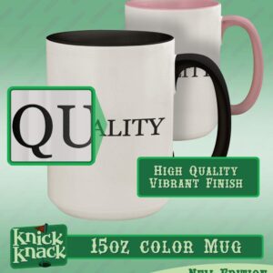 Knick Knack Gifts got officiator? - 15oz Ceramic Colored Inside & Handle Coffee Mug Cup, Black