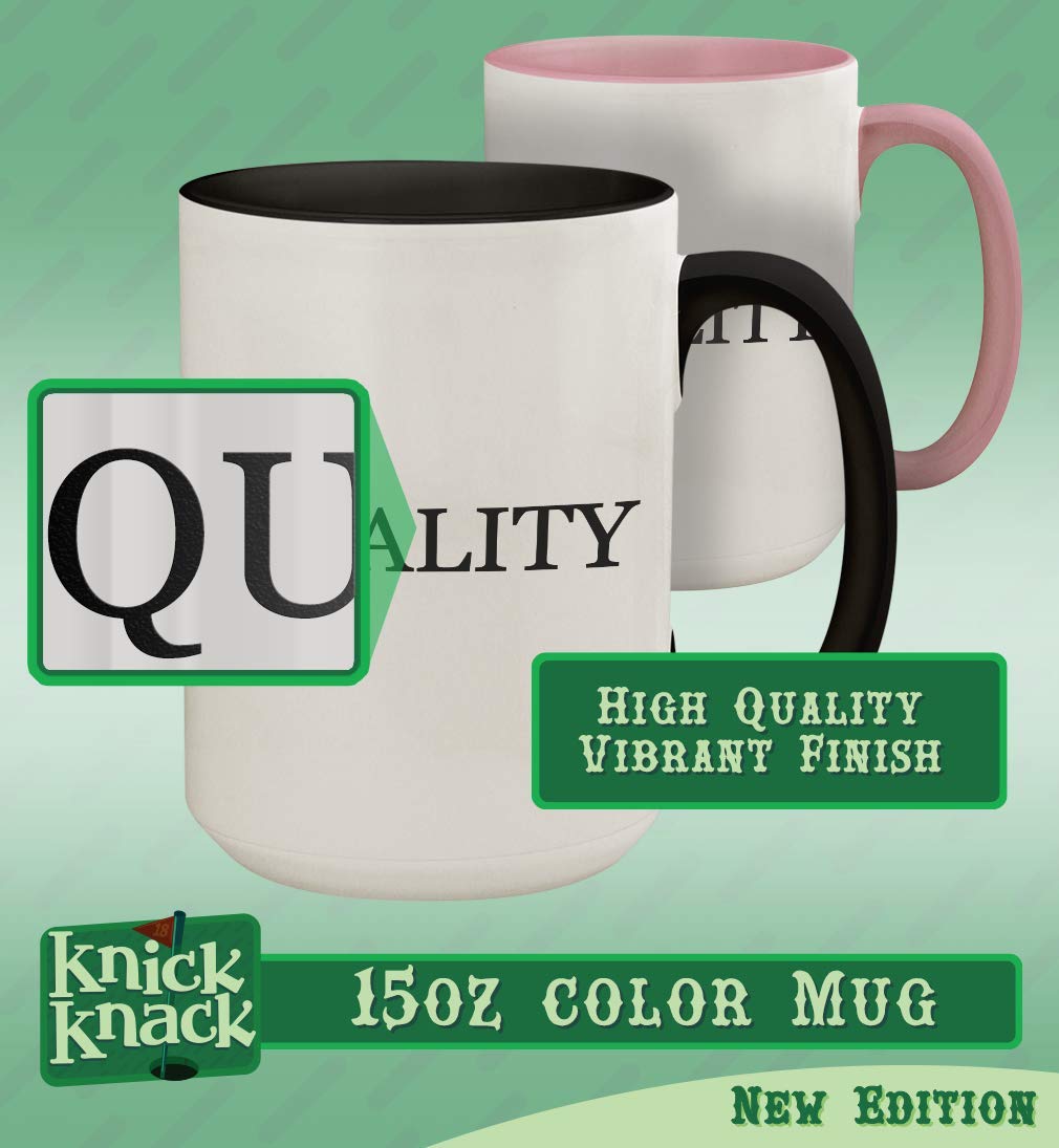 Knick Knack Gifts got officiator? - 15oz Ceramic Colored Inside & Handle Coffee Mug Cup, Black