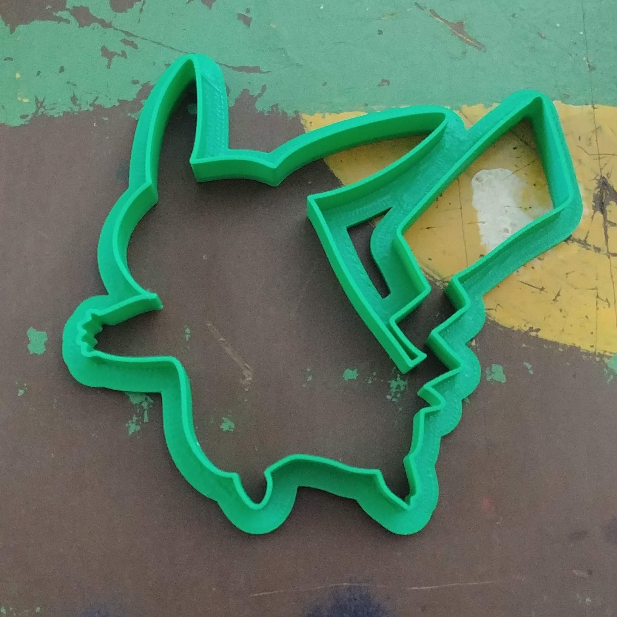 3D Printed Electric Mouse Pocket Monster Cookie Cutter