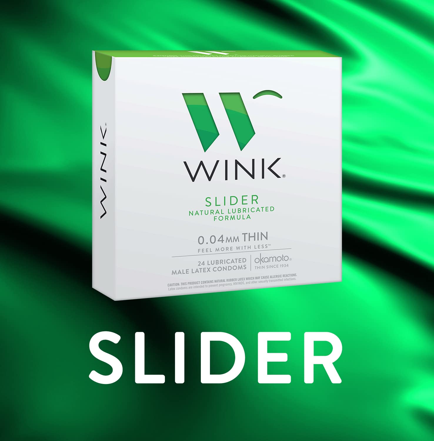 WINK Slider Condoms, 24 count