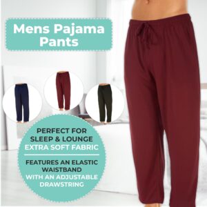 DARESAY Mens Lounge Pants With Pockets - Mens Pajama Pants - Lounge Pants Men, Up to 3XL Pack Of 3