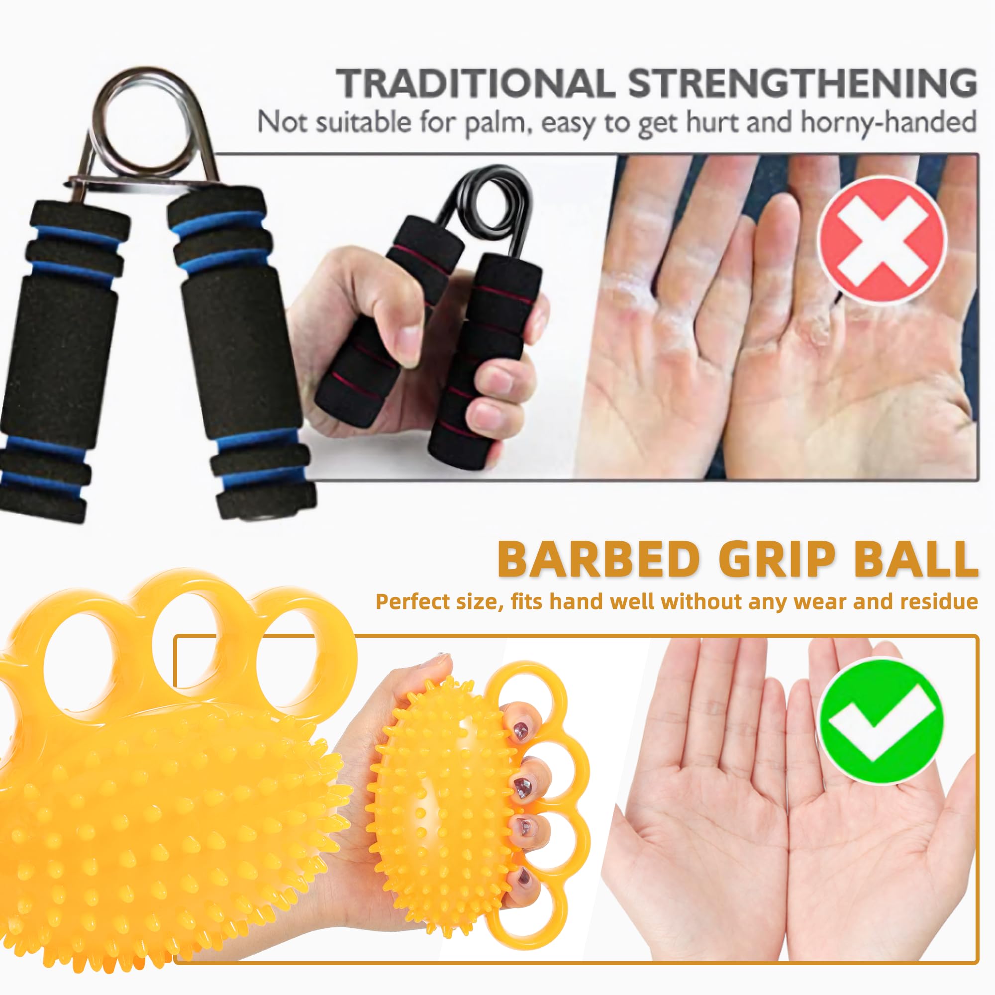 Exercise Handball, Hand Strengthener Ball, Palm and Finger Rehabilitation Therapy. Auxiliary Item After Surgery, Arthritis and Carpal Tunnel Syndrome