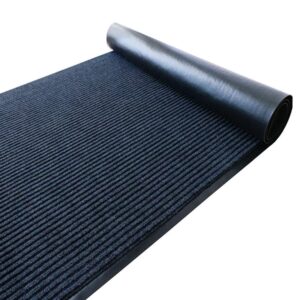 commercial grade door floor mat 3' x 10'heavy duty tough entry collection slip skid entrance mat with rubber backing and easy to clean indoor outdoor rug grey