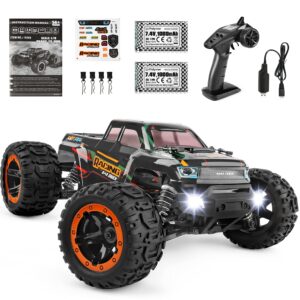 haiboxing remote control car 16889, 1:16 scale 2.4ghz rc cars 4x4 off road trucks, waterproof rtr rc monster truck 36km/h, toys for kids and adults with 2 batteries 35+ mins play