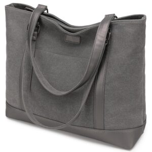 large tote bags for women 15.6 inch laptop bag lightweight canvas professional work briefcase