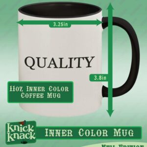 Knick Knack Gifts got douchebag? - 11oz Ceramic Colored Handle and Inside Coffee Mug Cup, Black