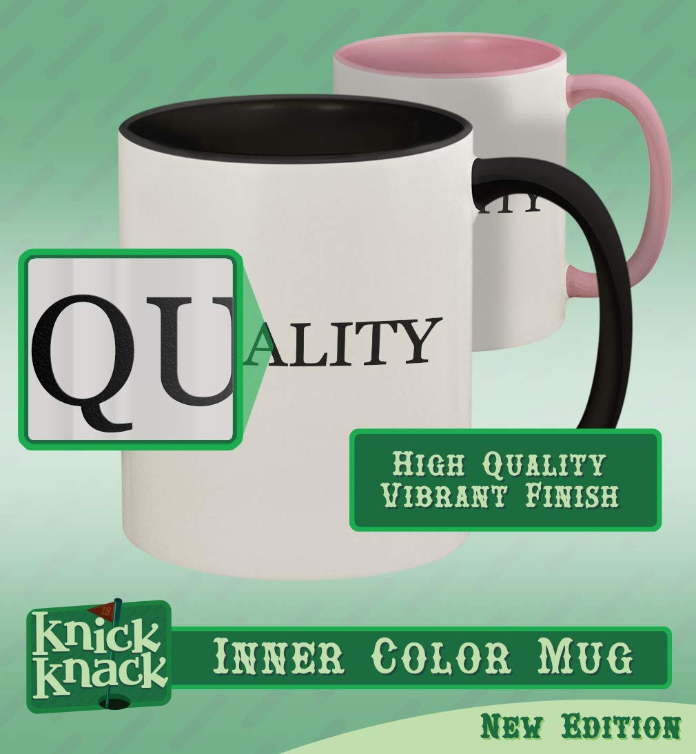 Knick Knack Gifts got douchebag? - 11oz Ceramic Colored Handle and Inside Coffee Mug Cup, Black