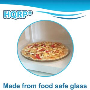 HQRP 13 1/2" Glass Turntable Tray compatible with Panasonic F06015Q00AP 30QBP4119 TJF06015Q00AP NN-G463MF NN-G464WF NN-S443BF NN-SA651S NN-SD691S Microwave Oven Cooking Plate 13.5-inch 340mm