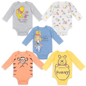 disney winnie the pooh eeyore tigger piglet infant baby boys 5 pack bodysuits 12 months