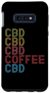 galaxy s10e cbd coffee retro cannabis weed cannabidiol hemp oil gift case