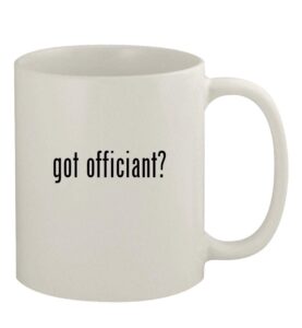 knick knack gifts got officiant? - 11oz ceramic white coffee mug, white