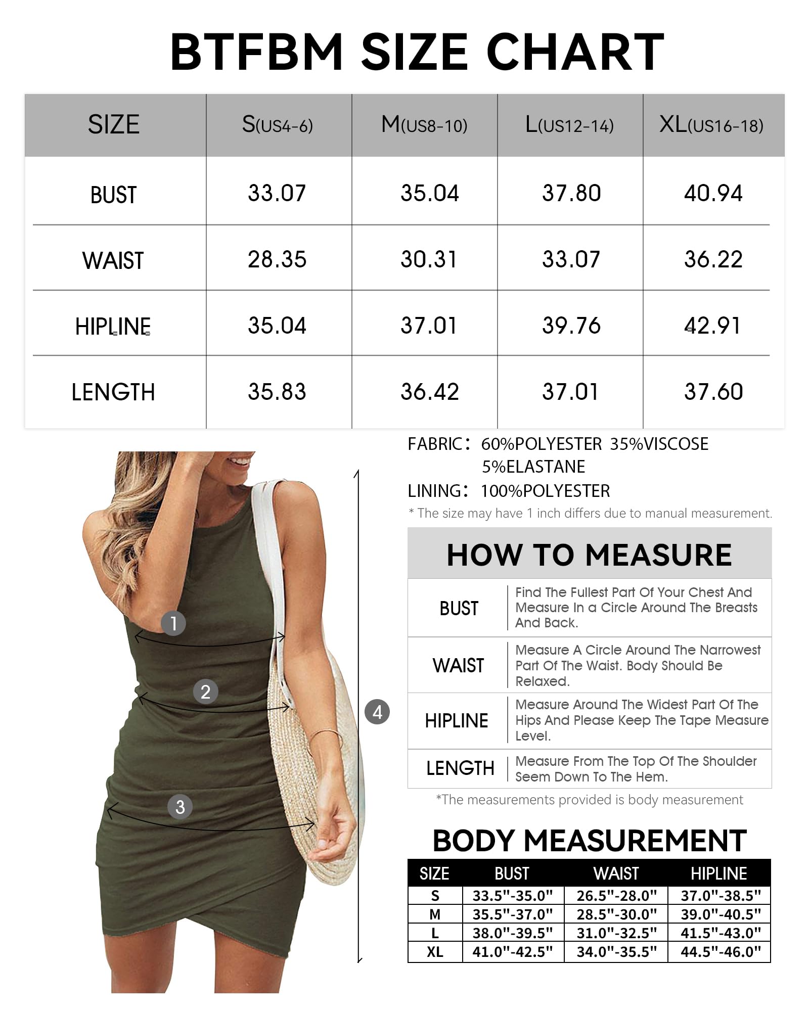 BTFBM Women 2024 Summer Sleeveless Tank Dresses Crew Neck Slim Fit Short Casual Ruched Bodycon Party Club Mini Dress(Dark Green 2, Medium)