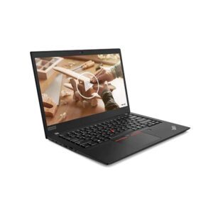 Lenovo ThinkPad T490s Laptop (20NX-001WUS) Intel Core i7-8565U, 8GB RAM, 256GB SSD, 14-inch FHD 1920x1080, Win10 Pro, 720p Webcam, Backlit KB, Fingerprint Reader, Black, Model:20NX001WUS (Renewed)